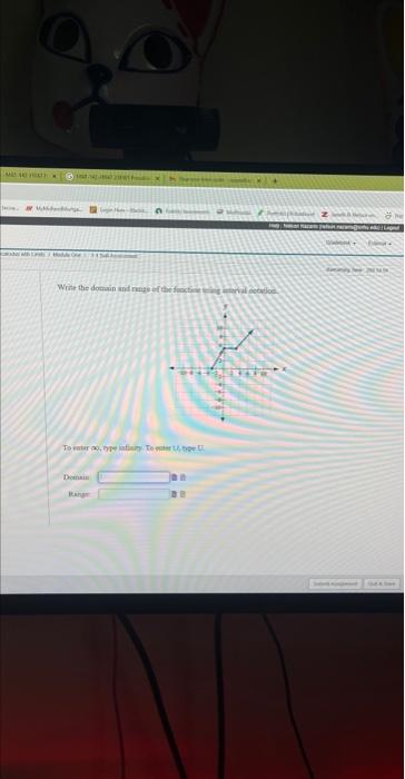 Solved Wrote The Domain And Range Of The Function Using 