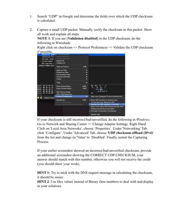 Solved Wireshark Lab: UDP v8.1 Supplement to Computer | Chegg.com