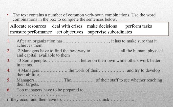 Solved Vocabulary Match up the following words and | Chegg.com