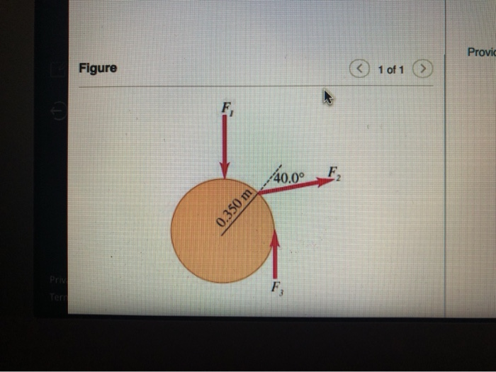 Solved Problem 10.03 Three forces are applied to a wheel of | Chegg.com