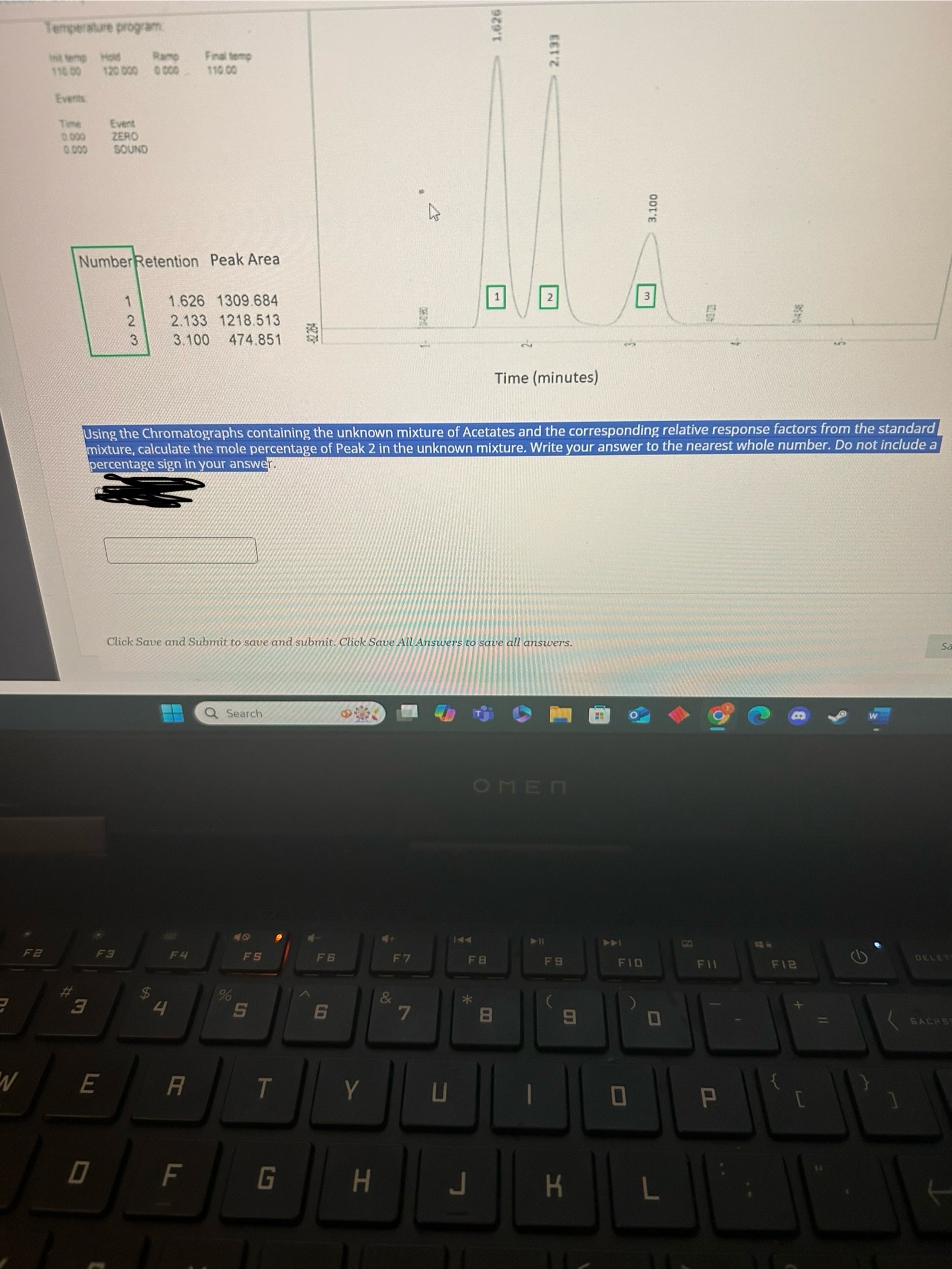 Solved Using the Chromatographs containing the unknown | Chegg.com
