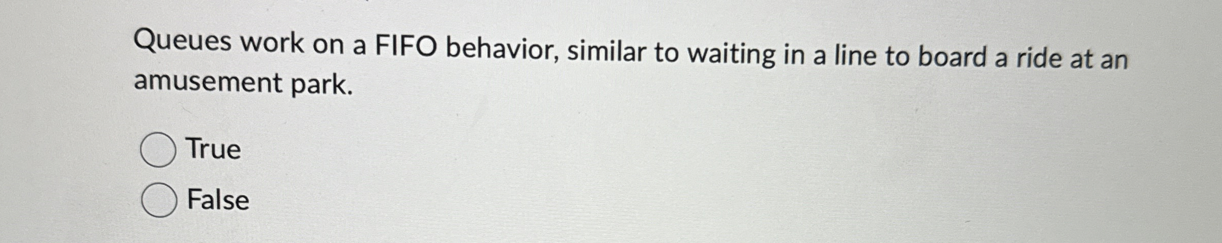 Solved Queues work on a FIFO behavior, similar to waiting in | Chegg.com