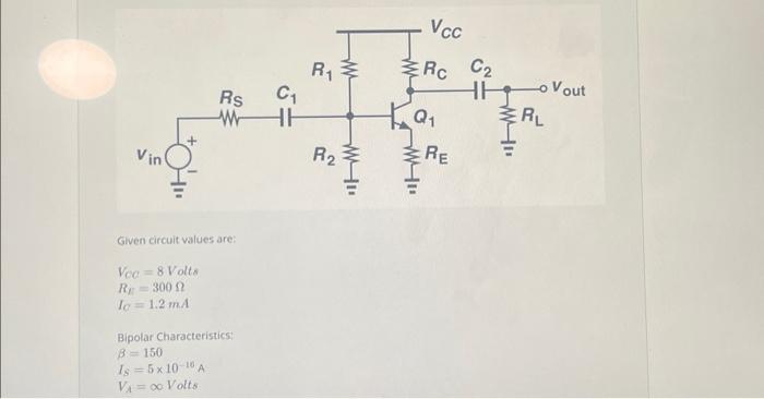 Solved A common emitter amplifier with emitter degeneration | Chegg.com