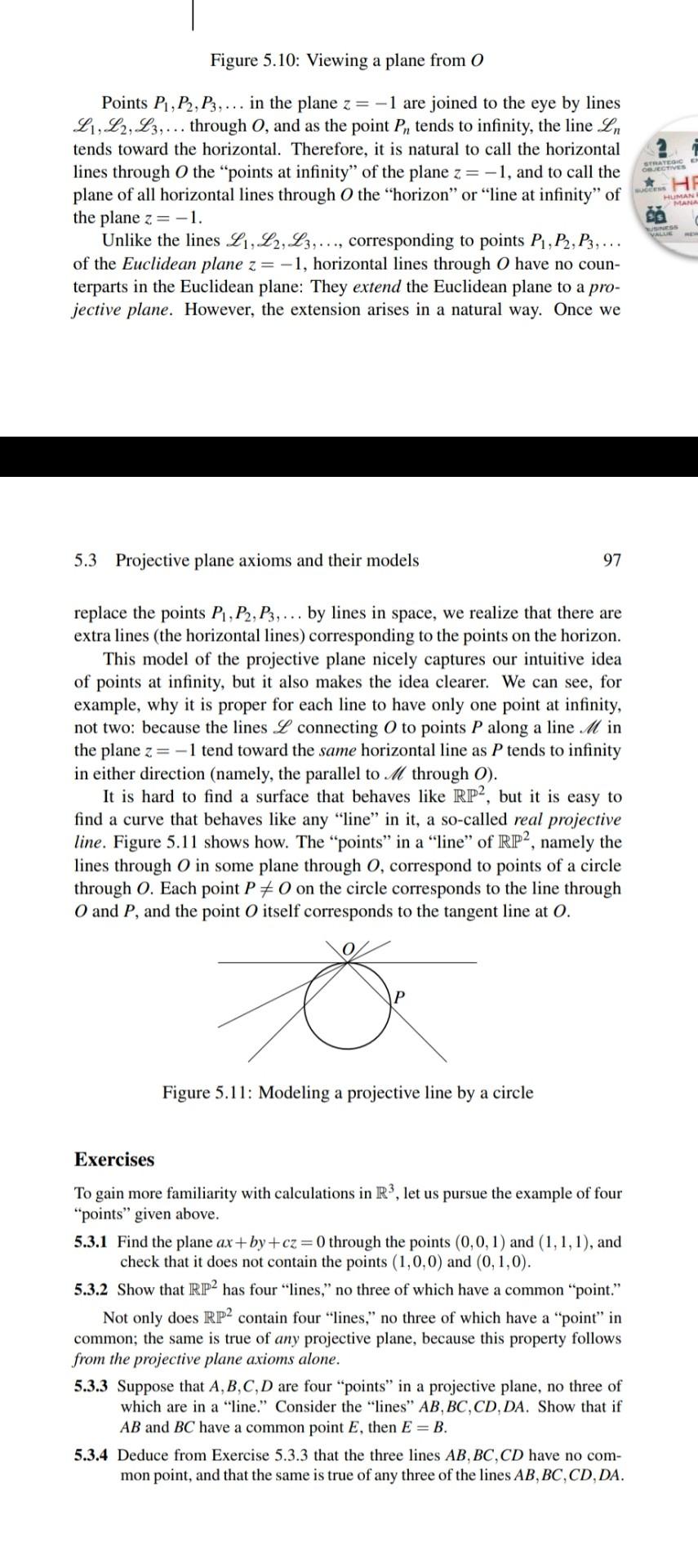 Solved Figure 5.10: Viewing a plane from O OBJECTIVES HA | Chegg.com