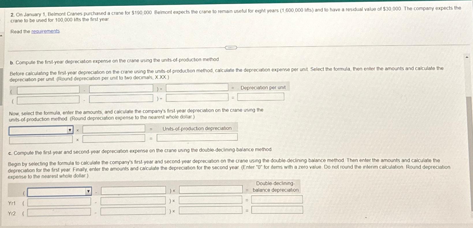 Solved crane to be used for 100,000 ﻿lifts the first | Chegg.com