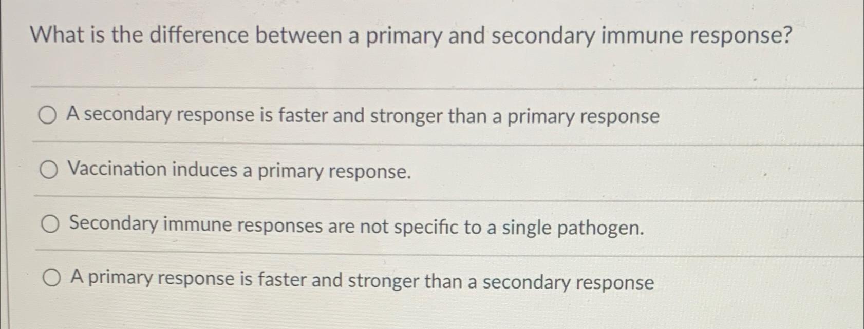 Solved What is the difference between a primary and | Chegg.com