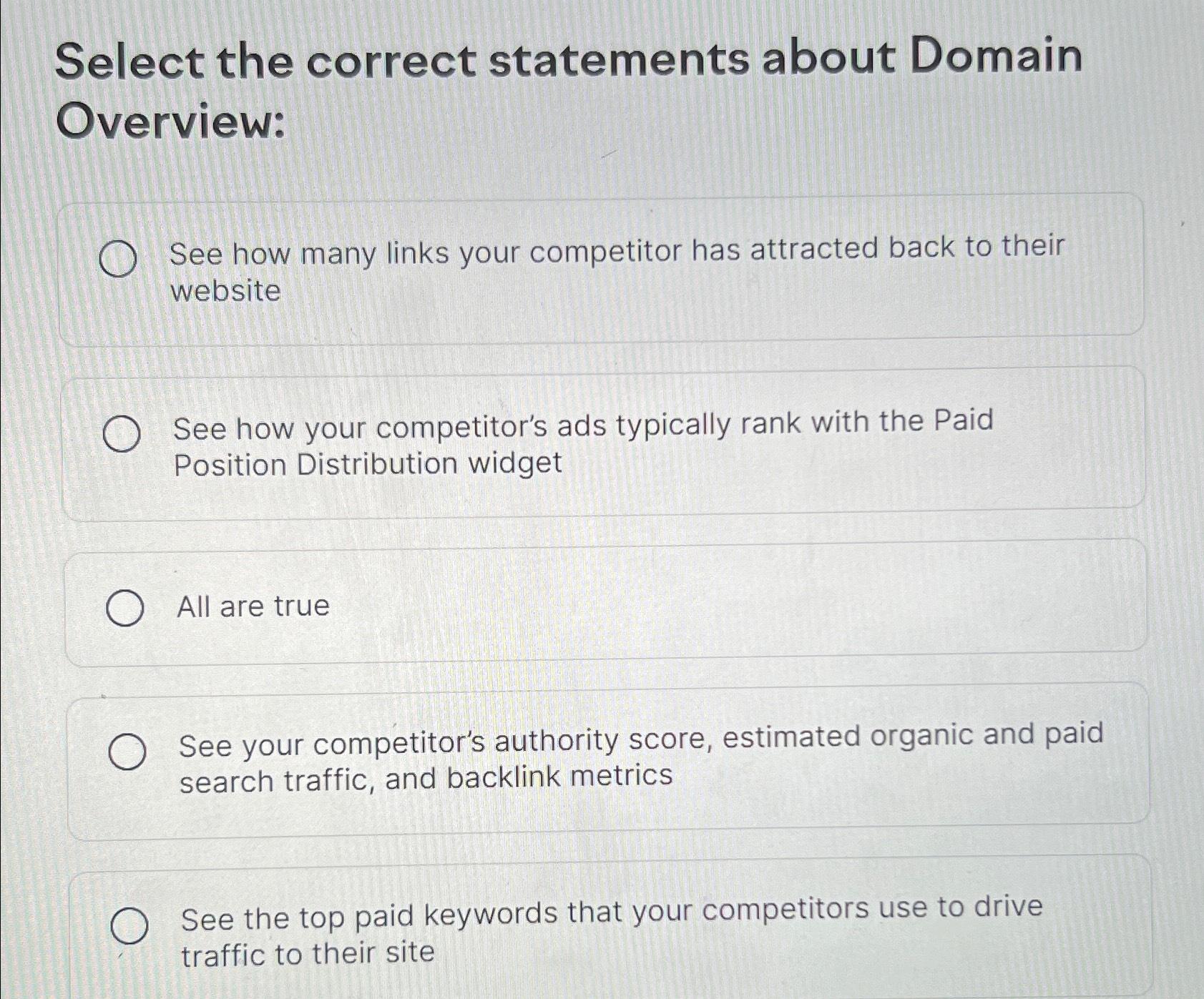 Solved Select the correct statements about Domain | Chegg.com