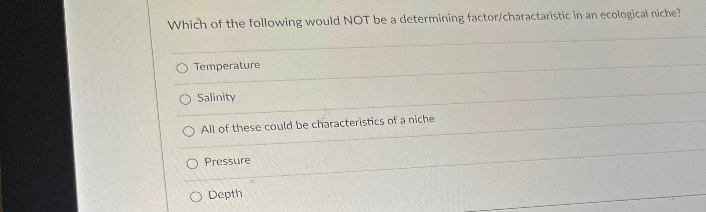 Solved Which of the following would NOT be a determining | Chegg.com