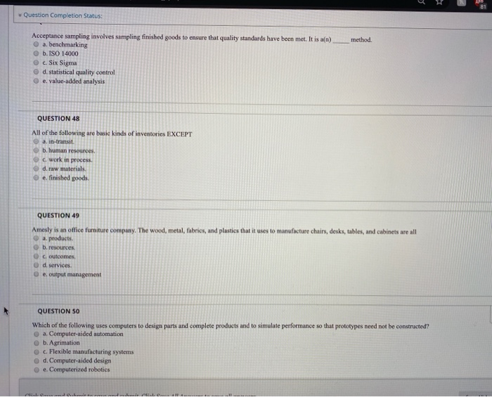 Solved 81 Question Completion Status: method Acceptance | Chegg.com
