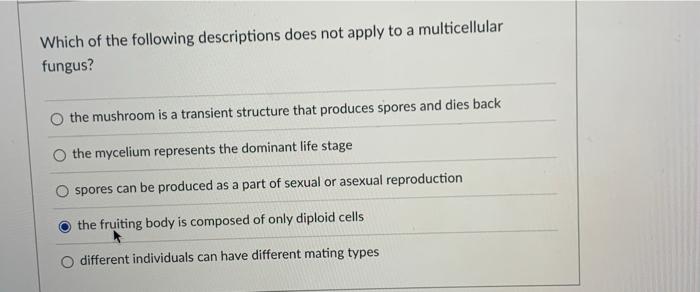 Solved Which of the following descriptions does not apply to | Chegg.com