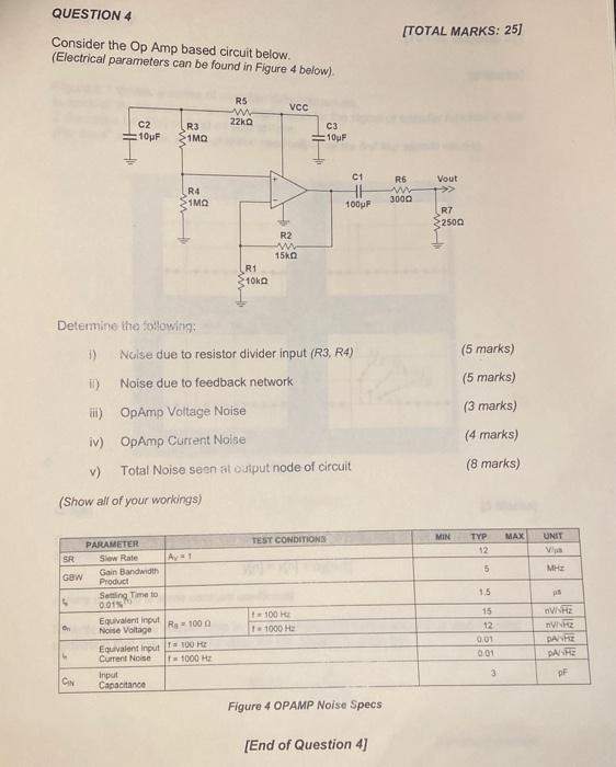 Solved Consider the Op Amp based circuit below. (Electrical | Chegg.com