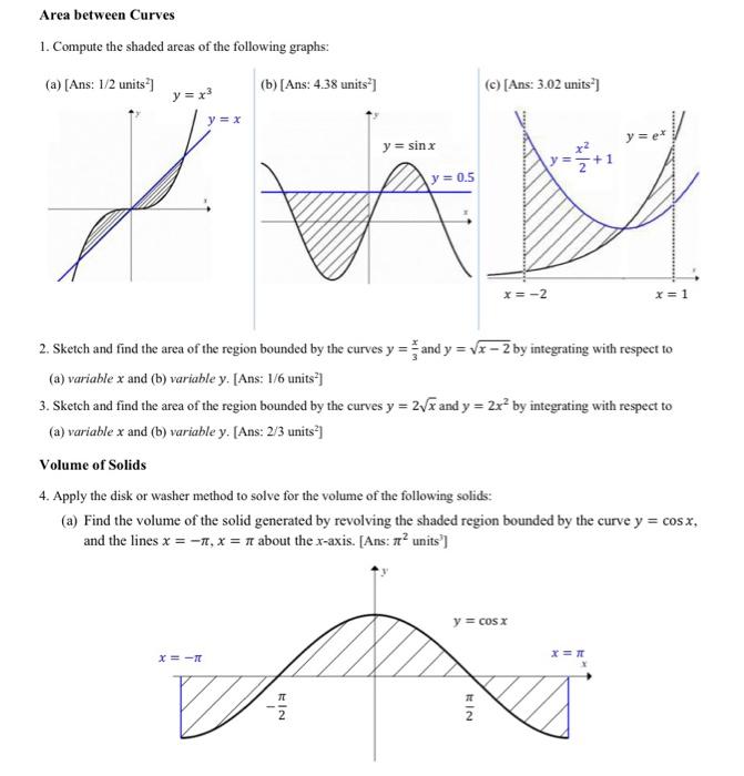 Solved 1. Compute the shaded areas of the following graphs: | Chegg.com