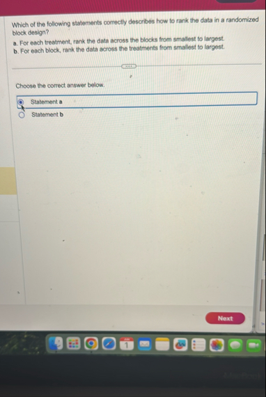 Solved Which of the following statements correctly describes | Chegg.com