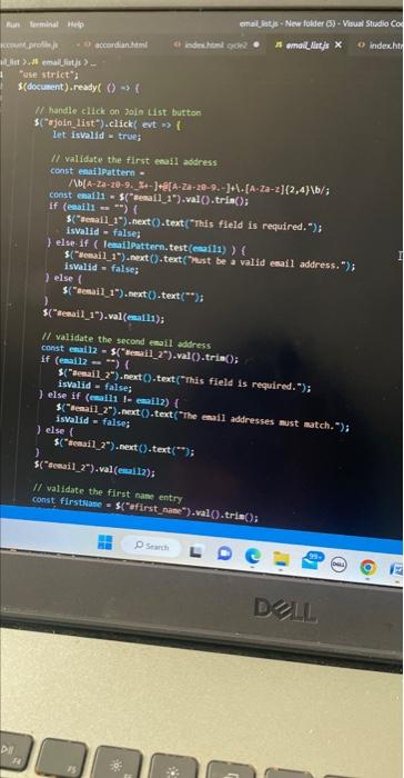 1. Use your text editor or IDE to open the | Chegg.com