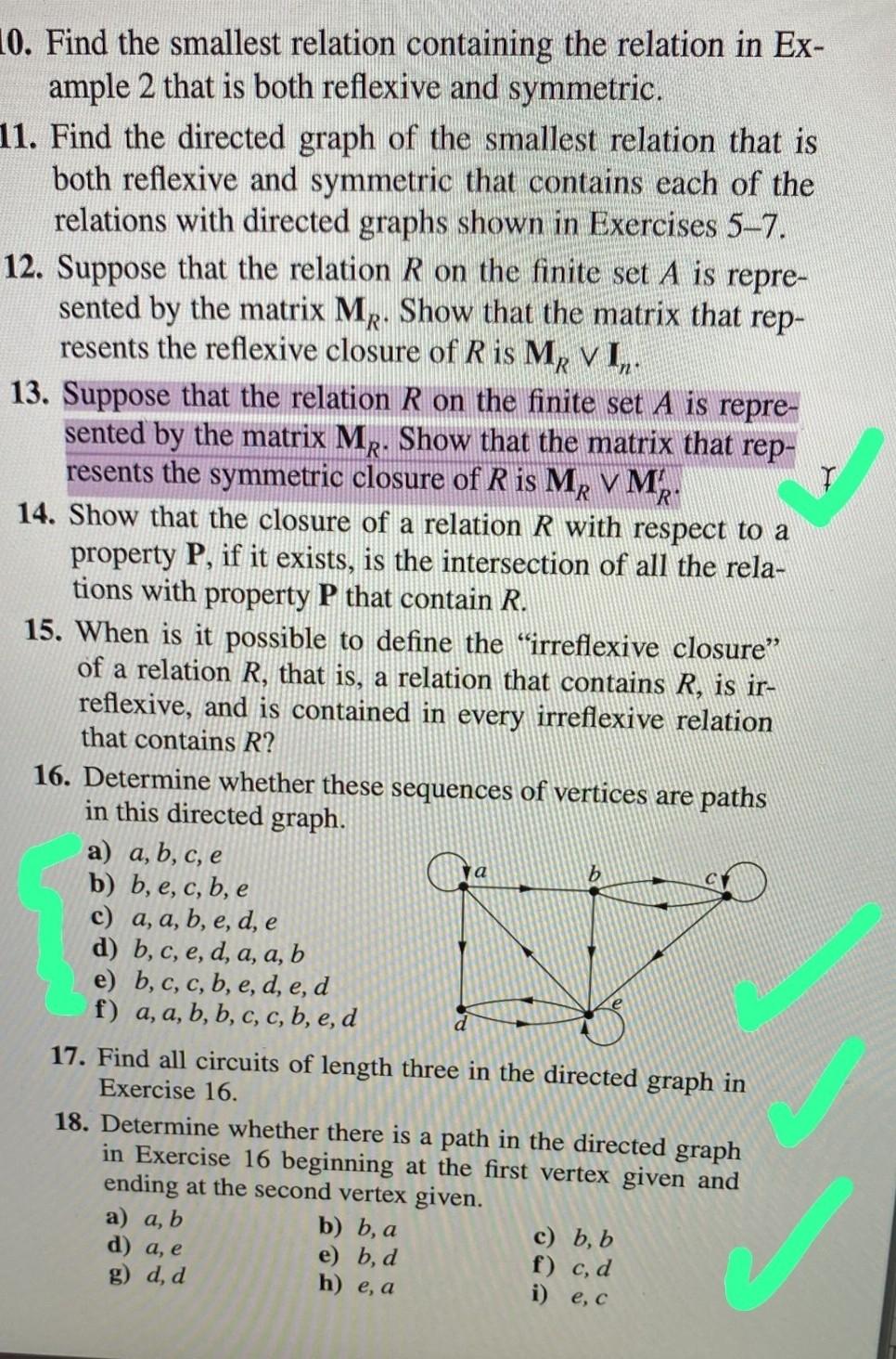 Solved 0. Find the smallest relation containing the relation | Chegg.com