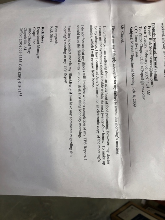 Solved Turn assignment #1 to a properly formatted formal | Chegg.com