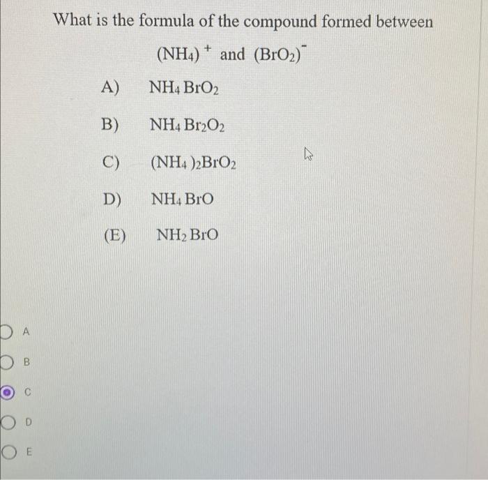 Solved What is the formula of the compound formed between | Chegg.com