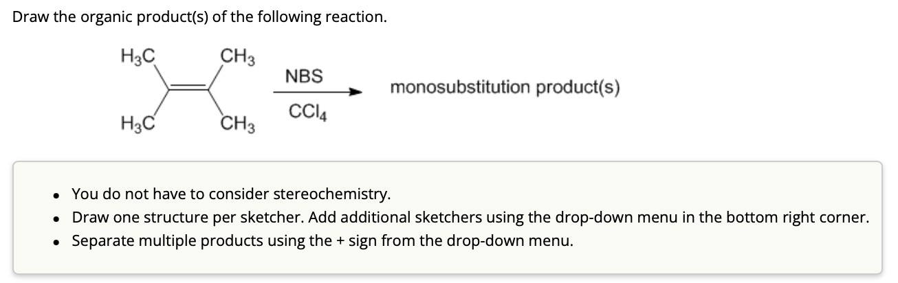 Solved Draw the organic product(s) ﻿of the following | Chegg.com