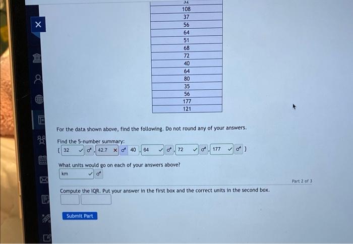 Solved The lengths (in kilometers) of a random sample of 18 | Chegg.com