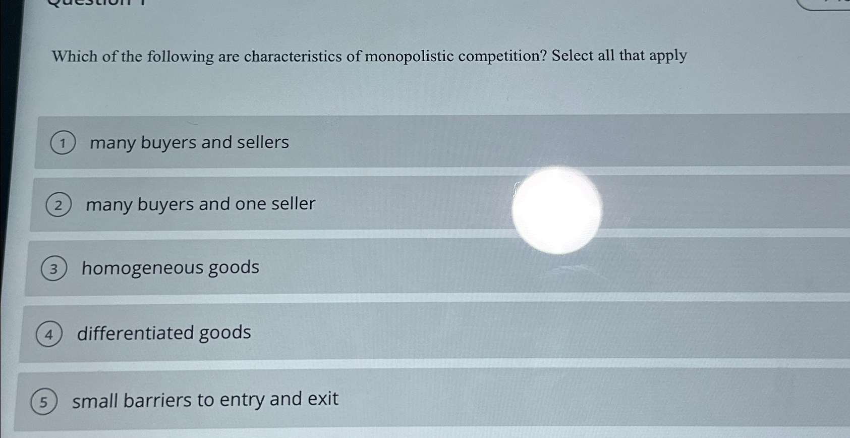 Solved Which of the following are characteristics of | Chegg.com