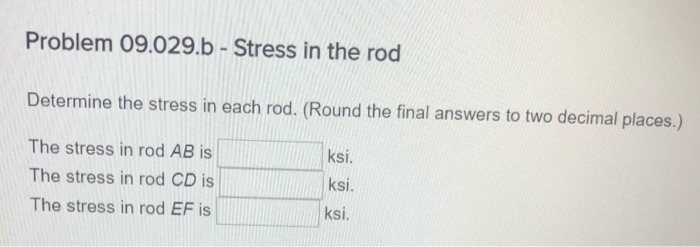 Solved Problem 09.029 - Statically indeterminate structures | Chegg.com