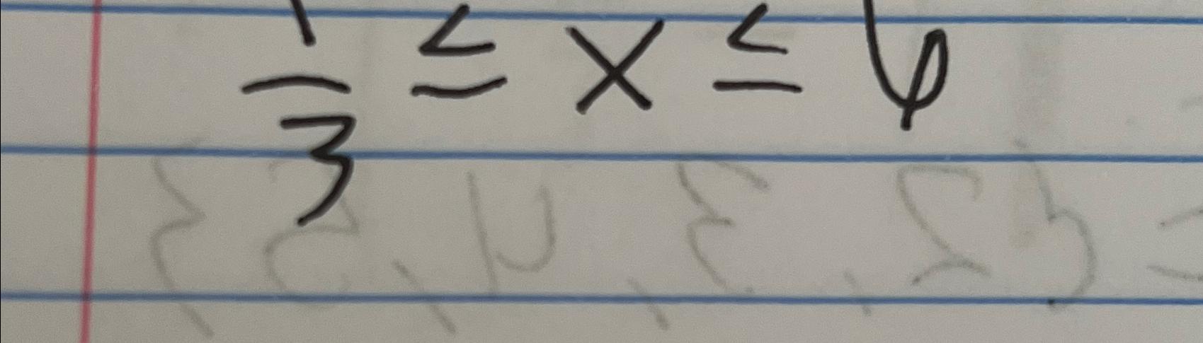 Solved 13≤x≤6find solution interval | Chegg.com