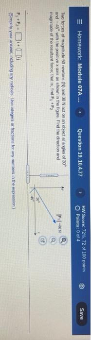 Solved III Homework: Module 07A... Question 19, 10.4.77 HW | Chegg.com