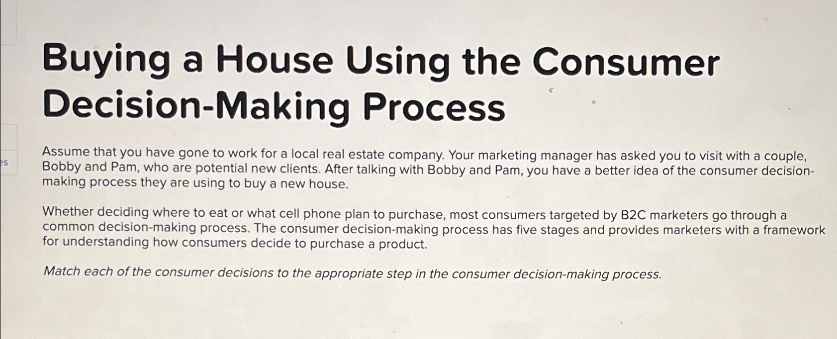 Solved Buying a House Using the Consumer Decision-Making | Chegg.com