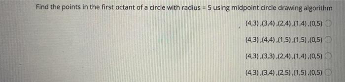 Solved Find the points in the first octant of a circle with | Chegg.com