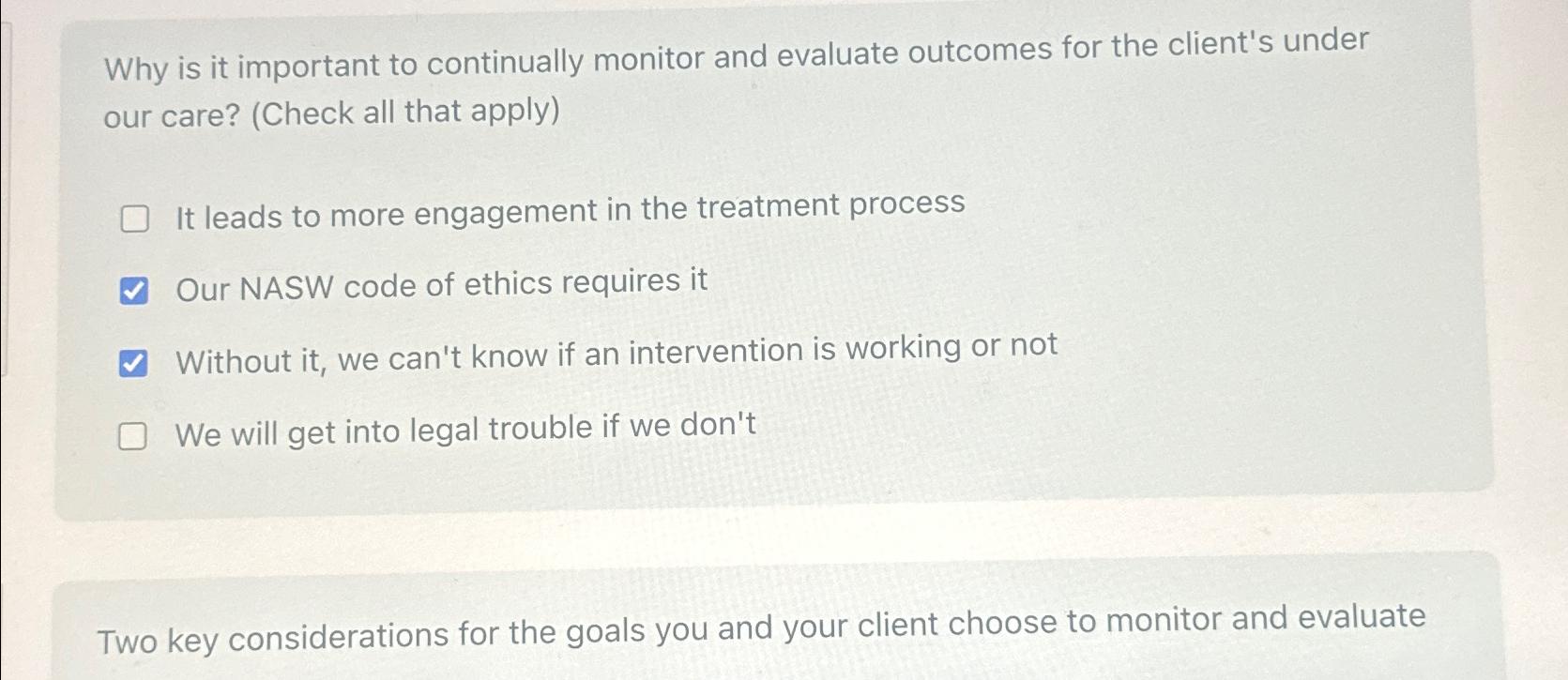 Solved Why is it important to continually monitor and | Chegg.com
