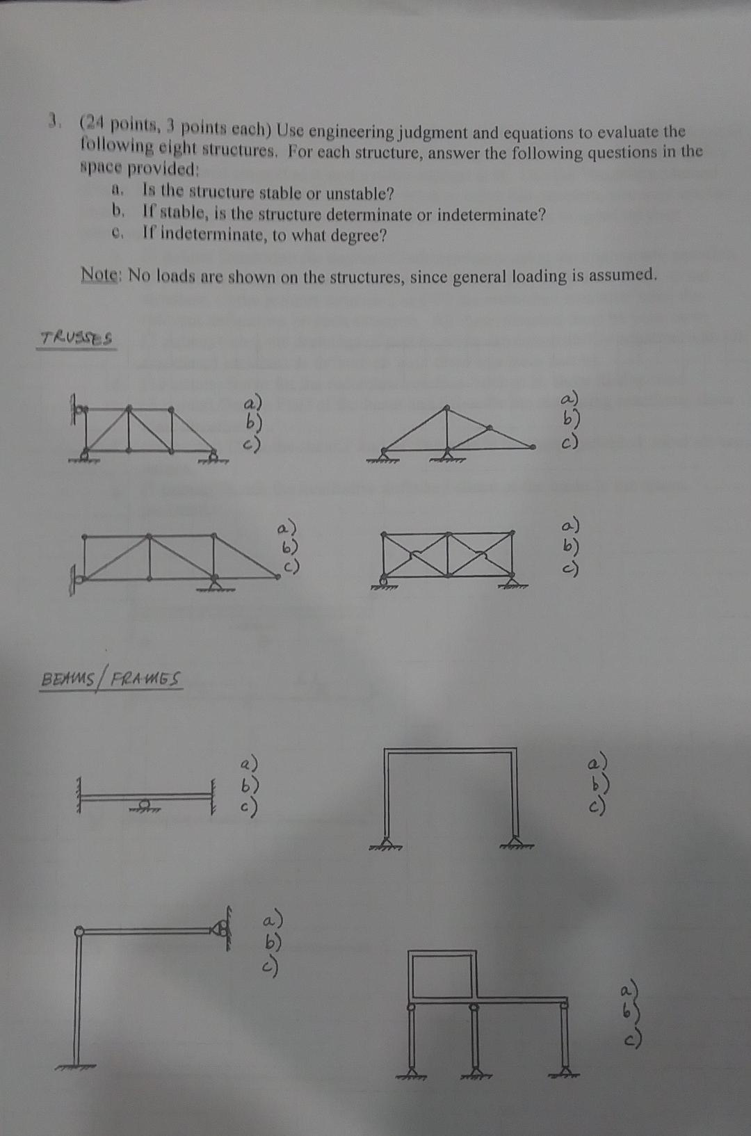 Solved 3. (24 points, 3 points each) Use engineering | Chegg.com