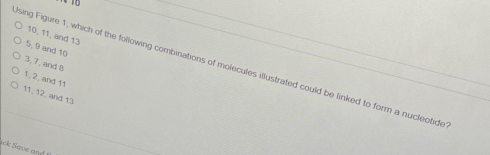Solved Using figure 1 , ﻿which of the following combinations | Chegg.com