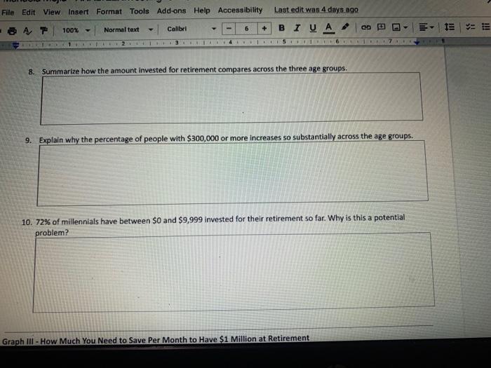 File Edit View Insert Format Tools Add-ons Help | Chegg.com