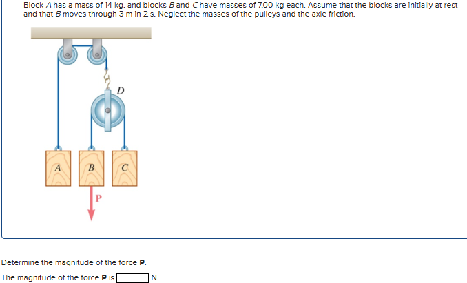 Solved Block \( ﻿A \) ﻿has a mass of 14 ﻿kg . ﻿and blocks \( | Chegg.com