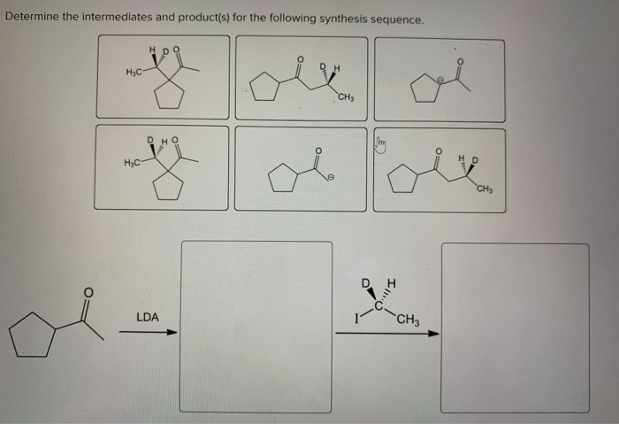 Solved Determine the intermediates and product(s) for the | Chegg.com