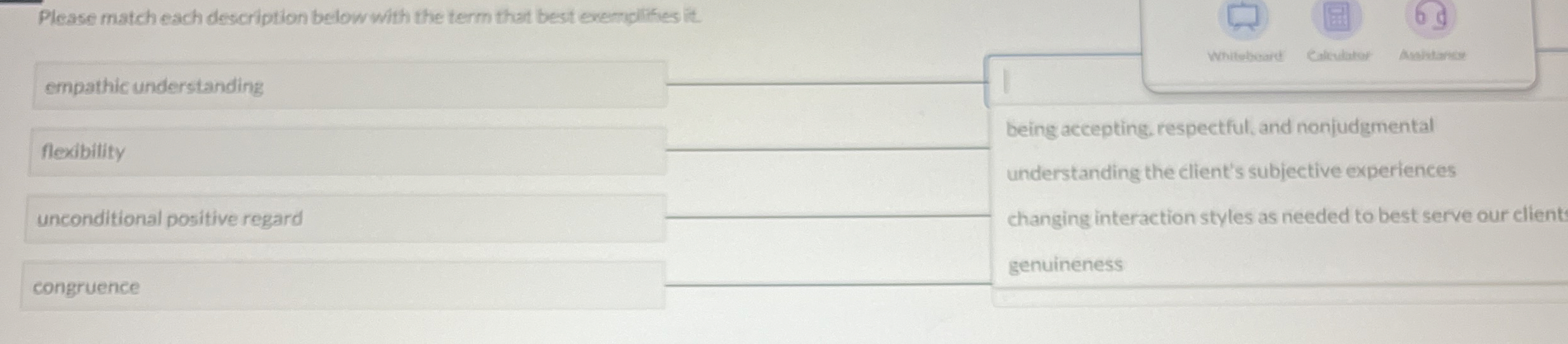 Solved Please match each description below with the term | Chegg.com