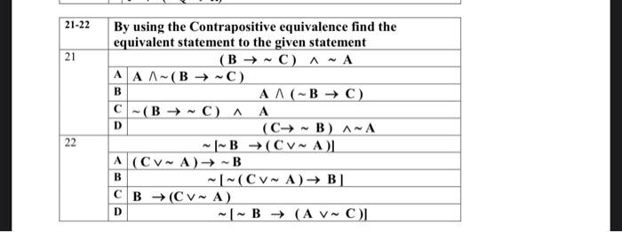 Solved 21 and 22 | Chegg.com