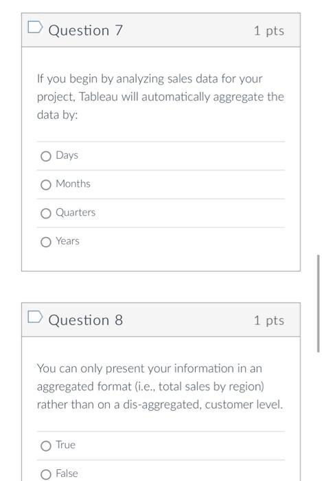 Solved To access the data behind a visualization (chart) you | Chegg.com