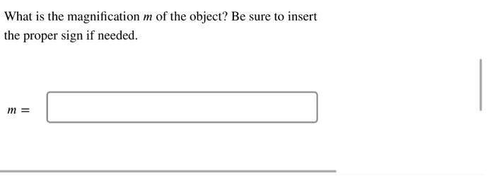 Solved Determine the image distance di for an object | Chegg.com
