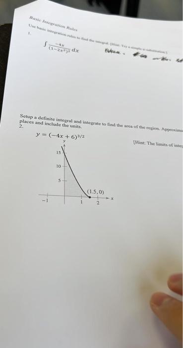 Solved Setup a definite integral and integrate to find the | Chegg.com