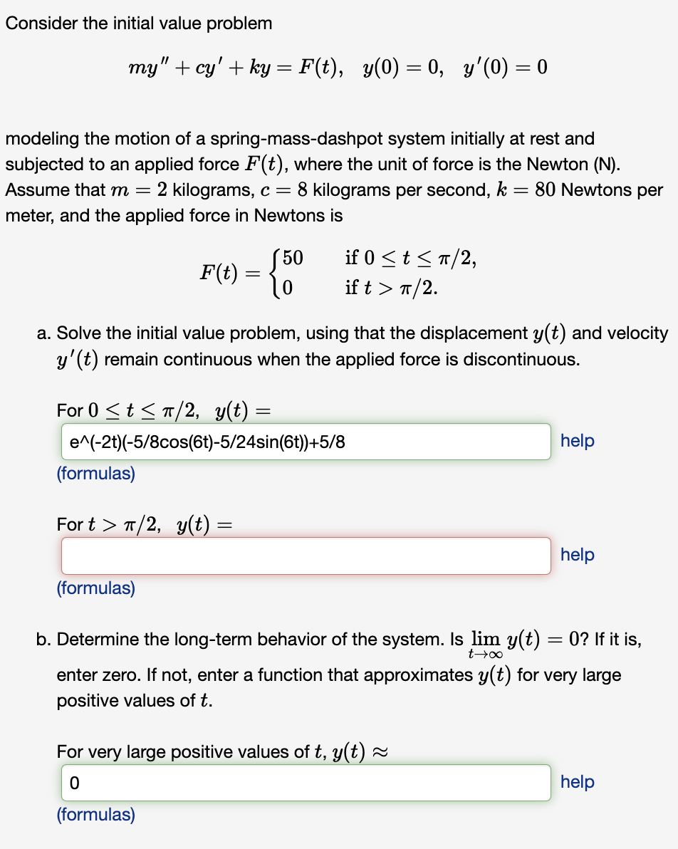 Solved Consider the initial value | Chegg.com