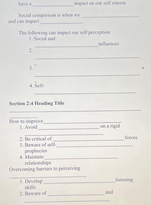 3. Engage in selfChapter 2 - Textbook Reading Notes | Chegg.com