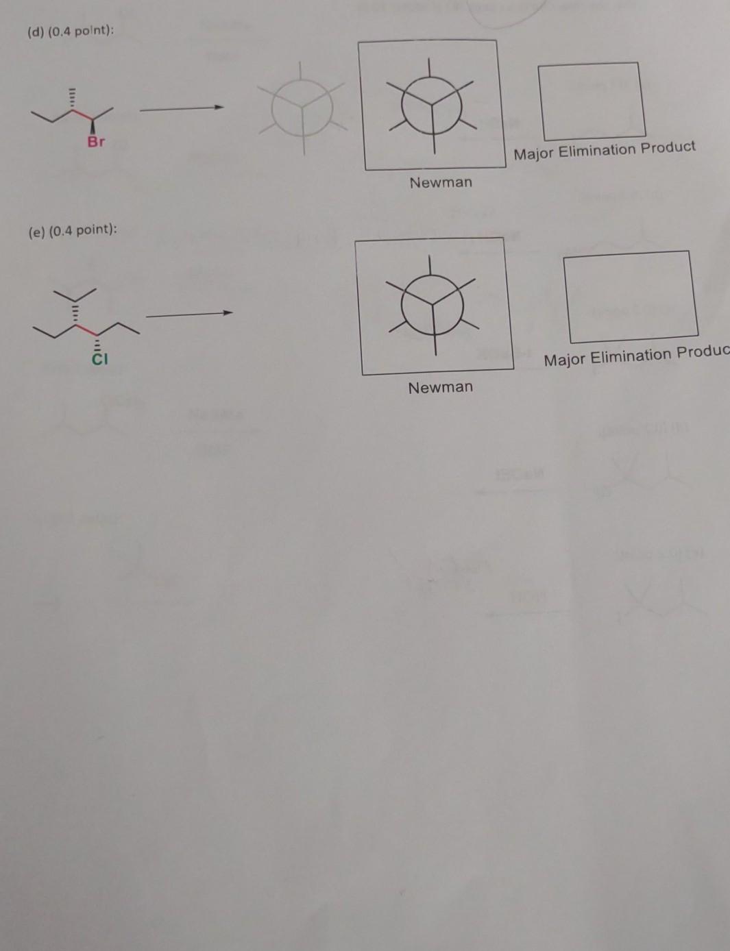 Solved 2. Draw the appropriate Newman projection which leads | Chegg.com