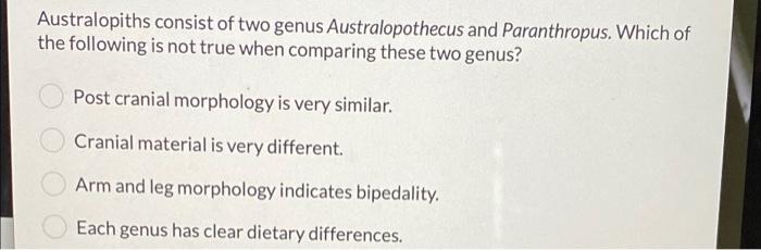 ry My apomorphic cranial morphology indicates that I | Chegg.com