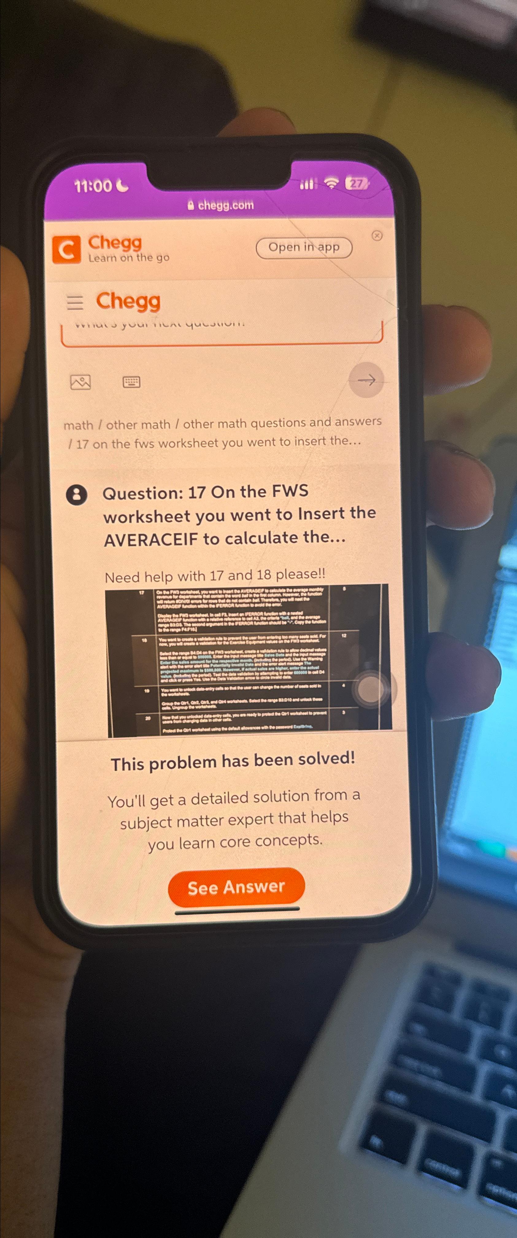 Solved 11:006 (ii) : 27 Q chegg.com Chegg Learn on the | Chegg.com