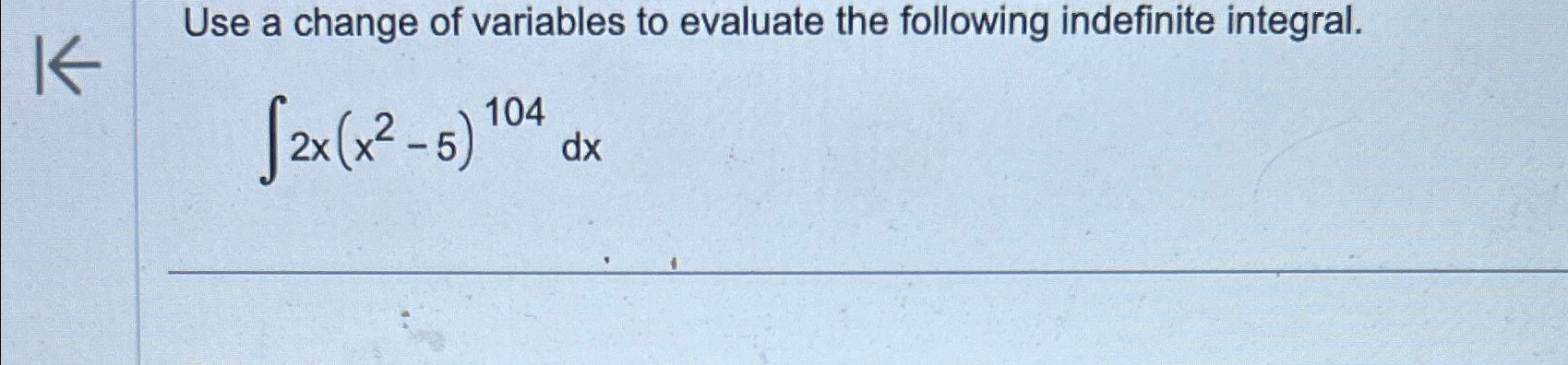 Solved Use a change of variables to evaluate the following | Chegg.com