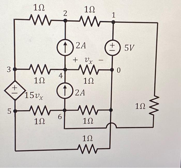 Solved Create a system of equations for all nodes except | Chegg.com