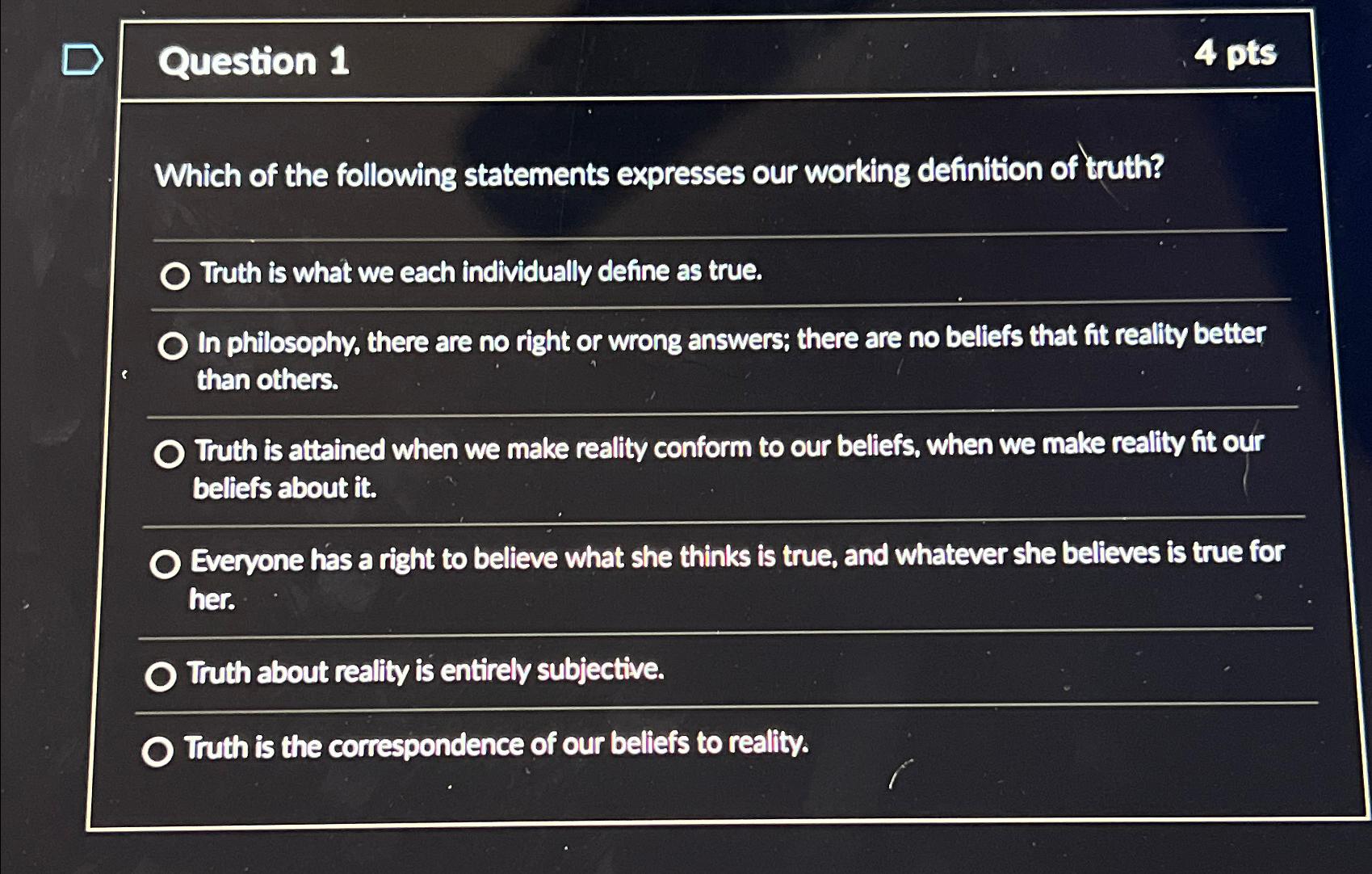 Solved Question 14 ﻿ptsWhich of the following statements | Chegg.com