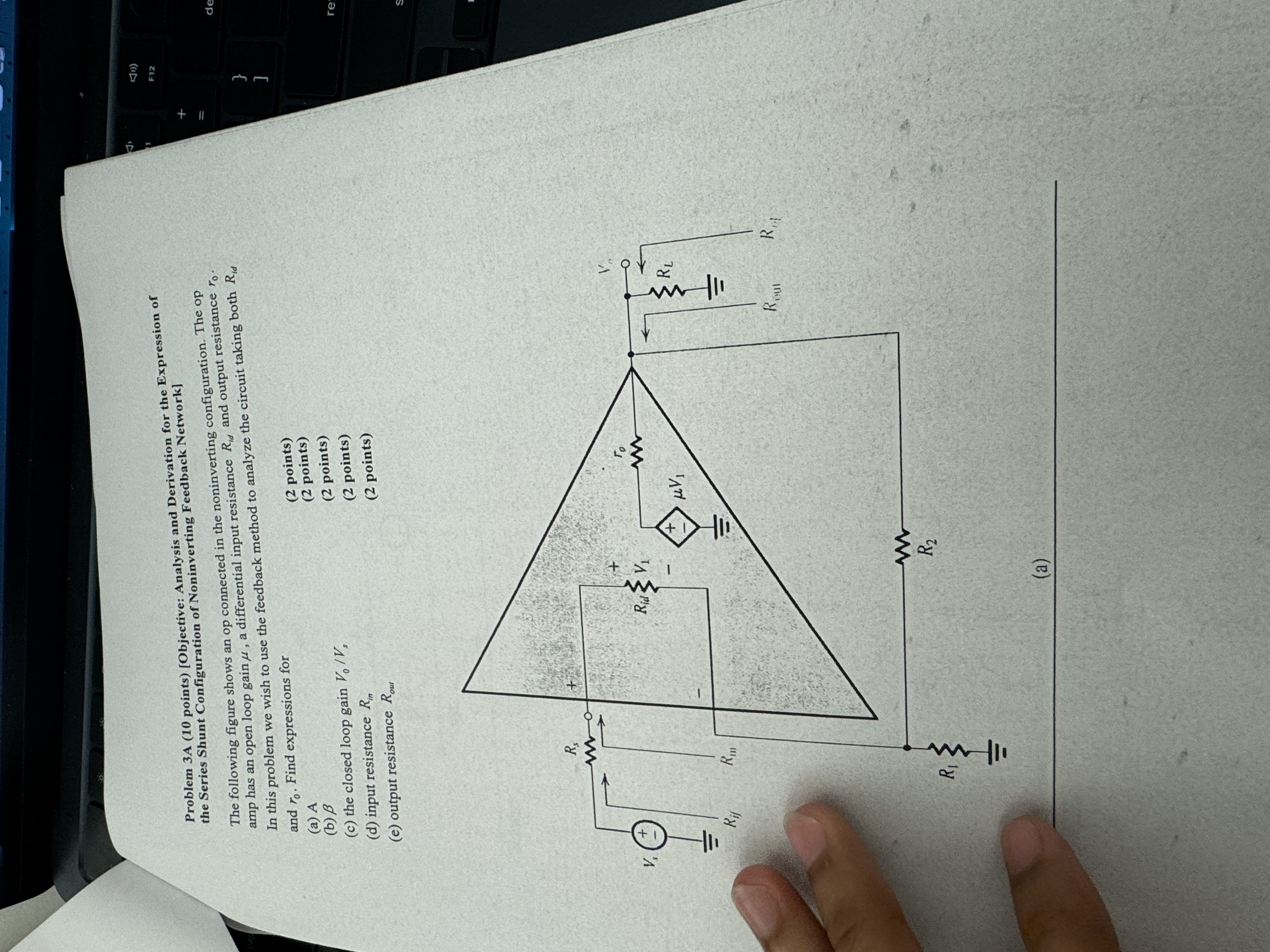 Solved Problem 3A (10 ﻿points) [Objective: Analysis and | Chegg.com