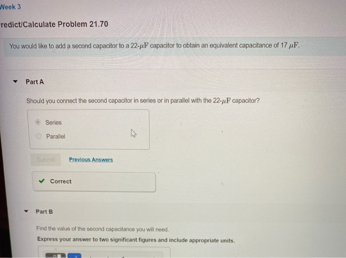 Solved Week 3 redict/Calculate Problem 21.70 You would like | Chegg.com